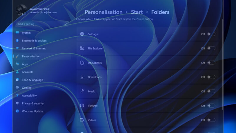 Windows 11 Widgets - Stealth Settings