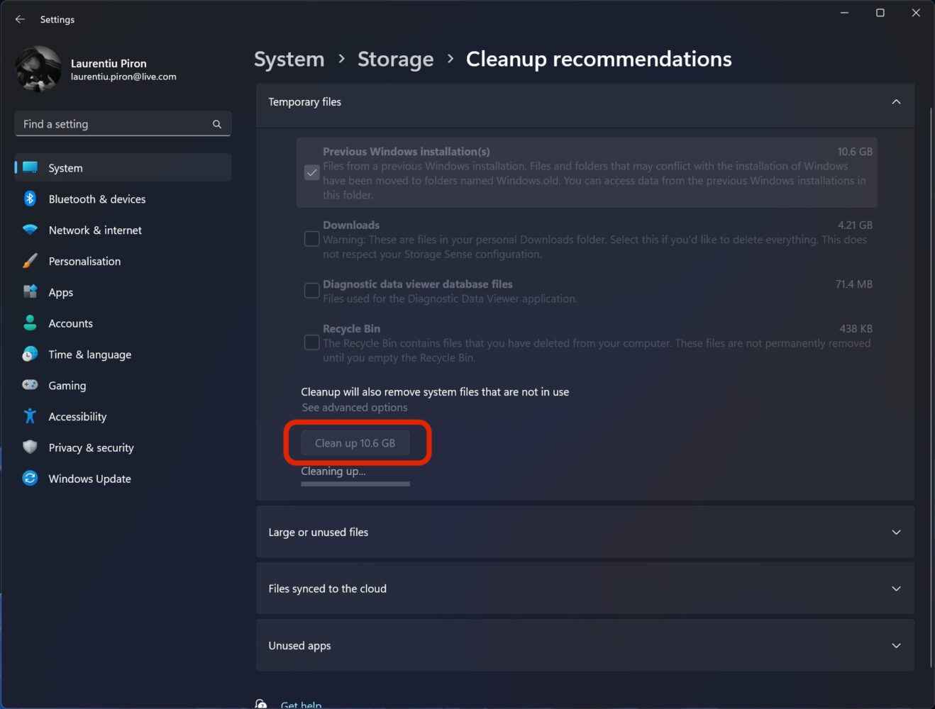 New Disk Cleanup in Windows 11 [2022 Tutorial] - System Storage