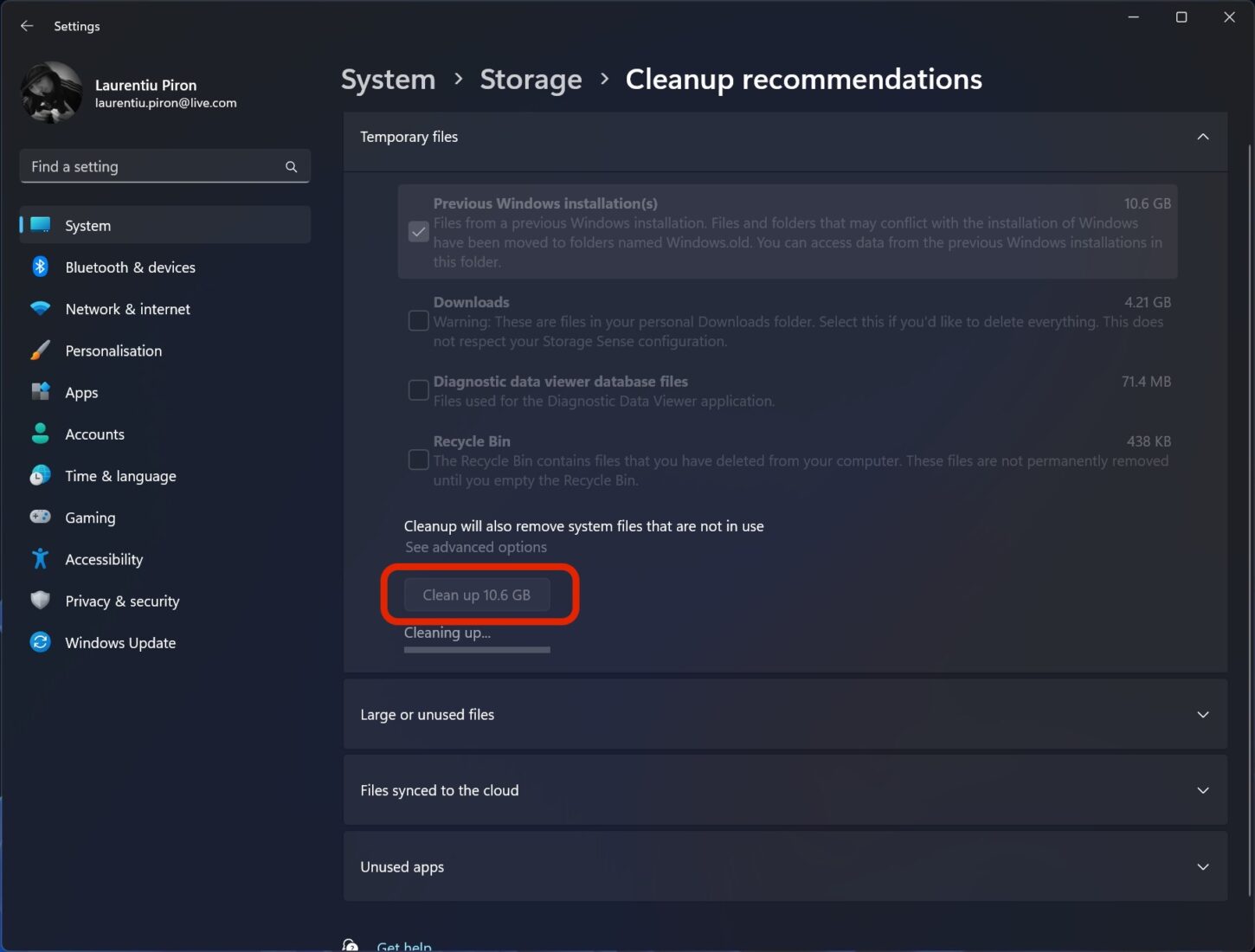 New Disk Cleanup in Windows 11 [2022 Tutorial] - System Storage