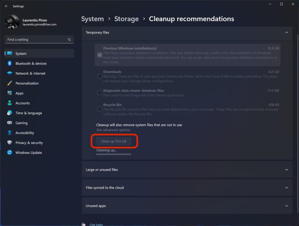 New Disk Cleanup in Windows 11 [2022 Tutorial] - System Storage